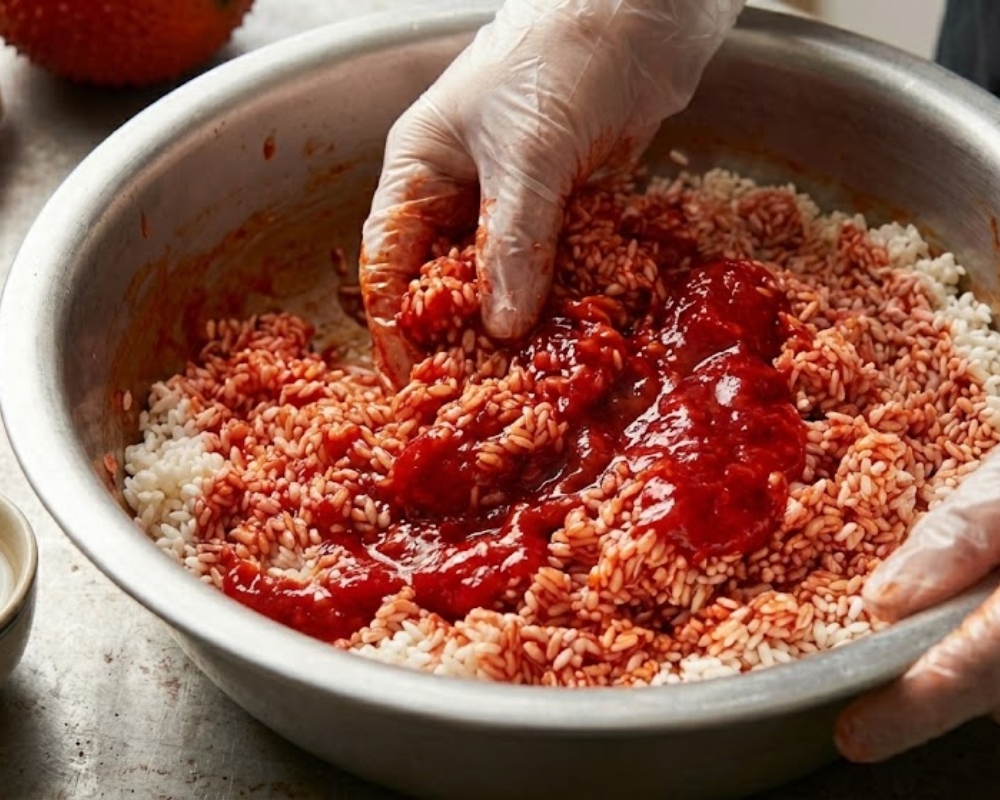 Cách nấu xôi gấc đỏ dẻo ngày Tết đẹp mắt, thơm ngon - Tin tức